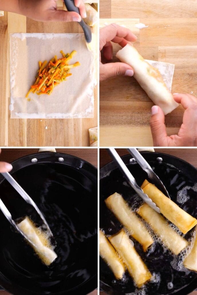 Spring Rolls - Dinner, then Dessert