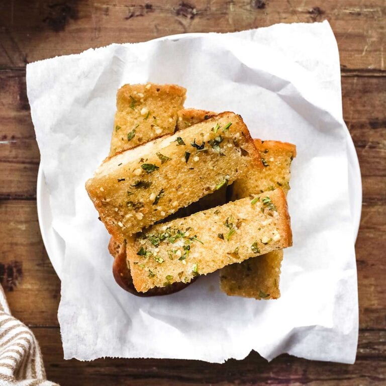 Garlic Bread with Sliced Bread Recipe - Dinner, then Dessert