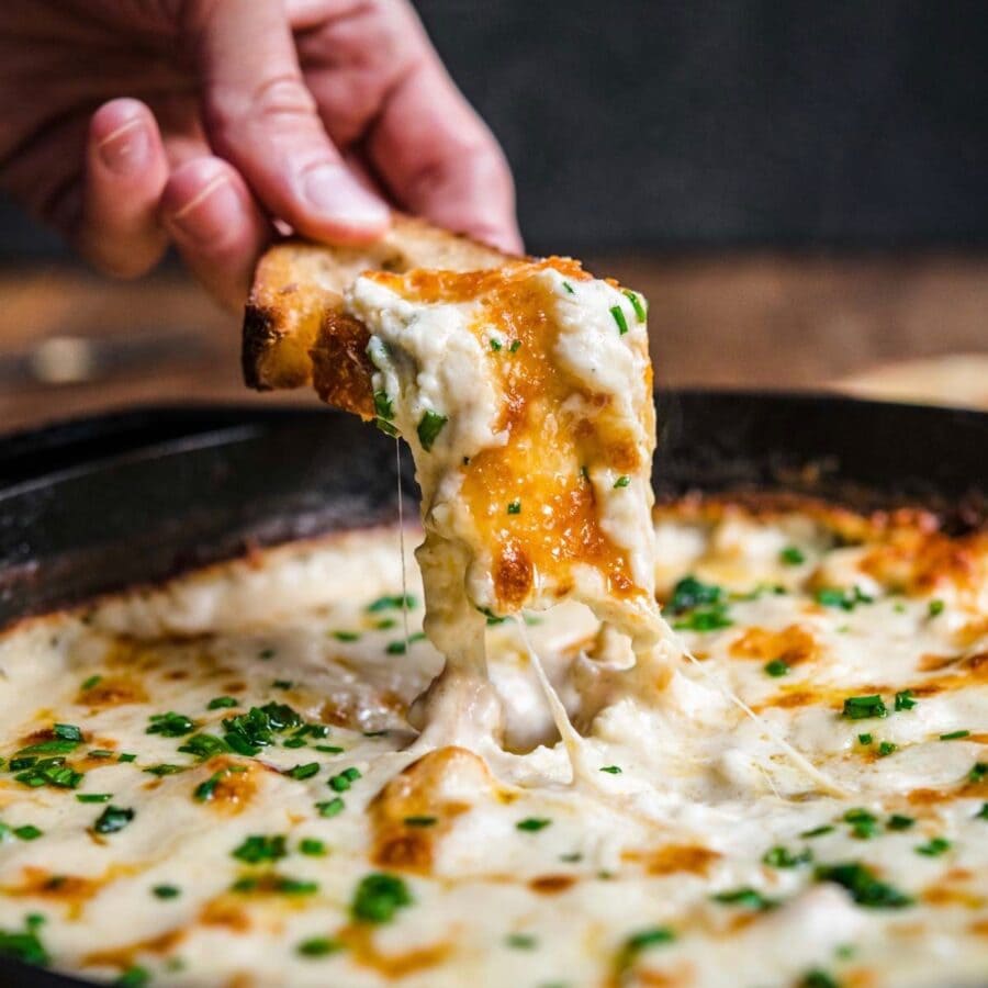 Easy Garlic Shrimp Dip Recipe - Dinner, then Dessert