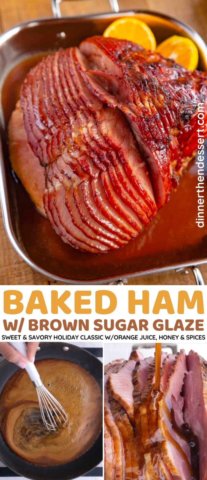 Baked Ham (with Brown Sugar Glaze) - Dinner, then Dessert