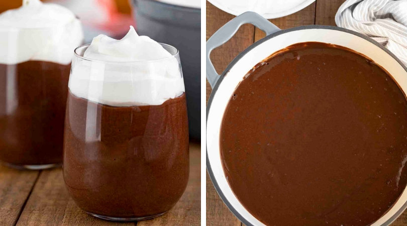 Chocolate Pudding - Dinner, then Dessert