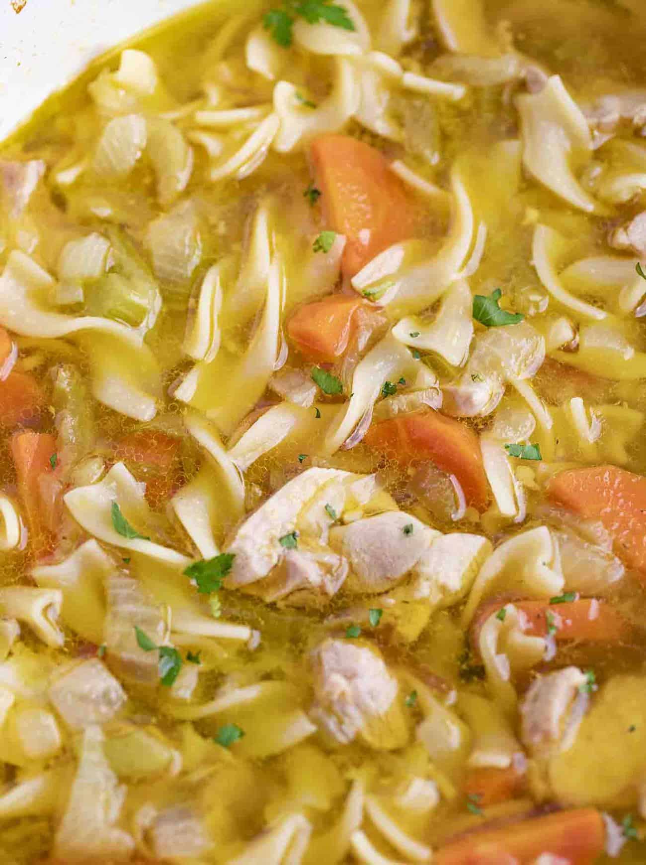 Classic Chicken Noodle Soup Recipe [VIDEO] - Dinner, then Dessert