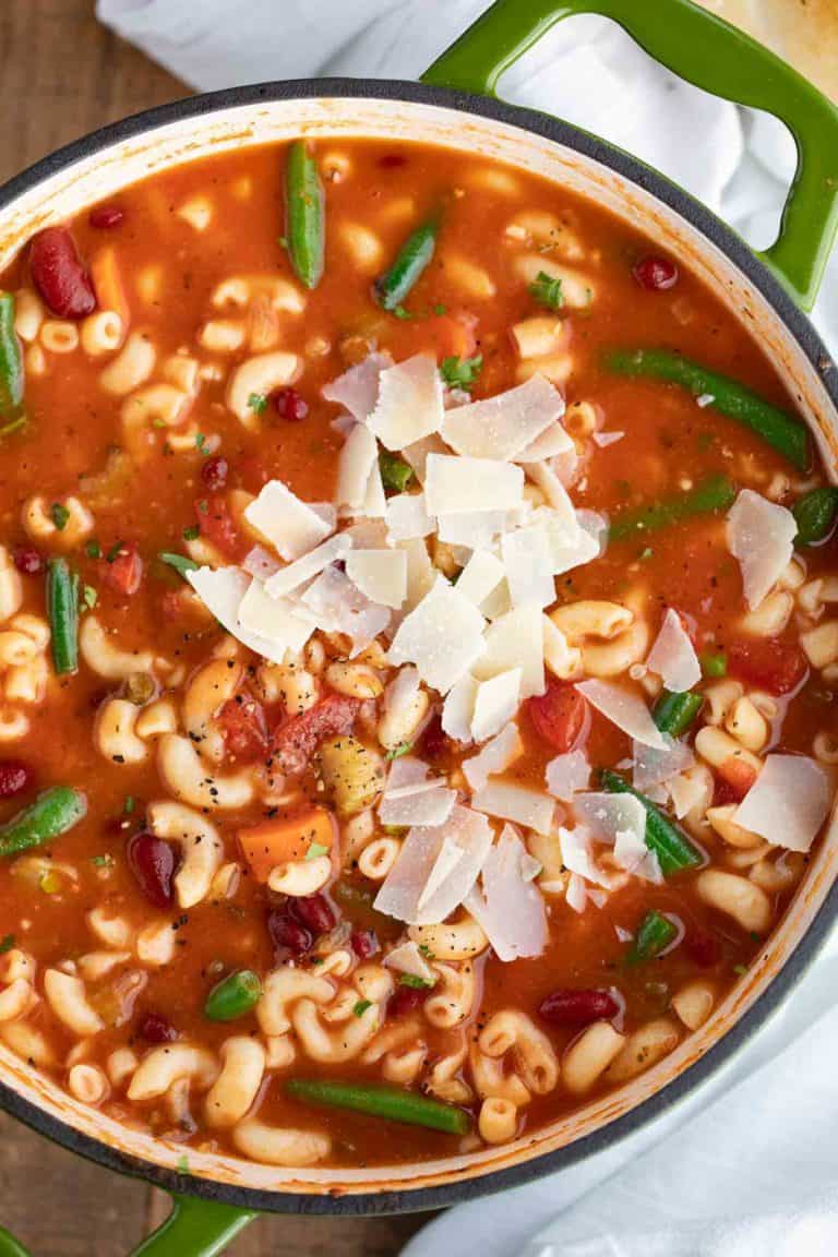 Classic Minestrone Soup - Dinner, then Dessert