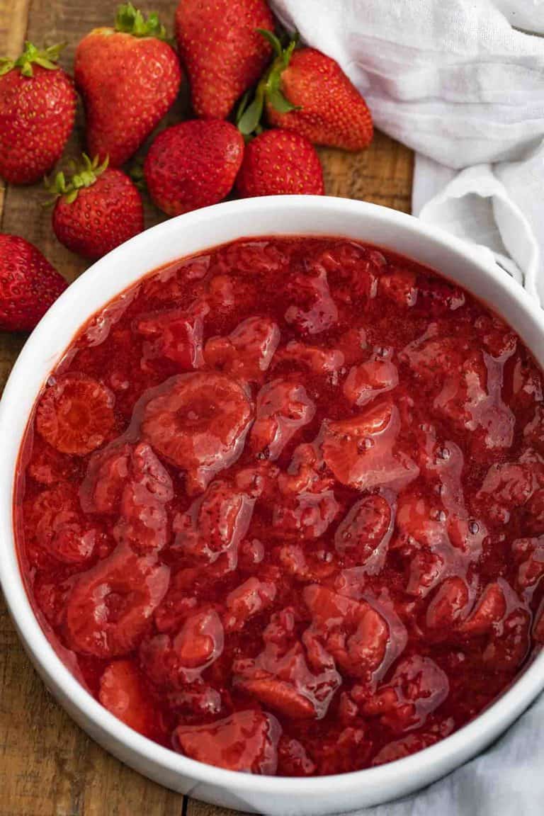 Easy Strawberry Topping Recipe [VIDEO] - Dinner, then Dessert