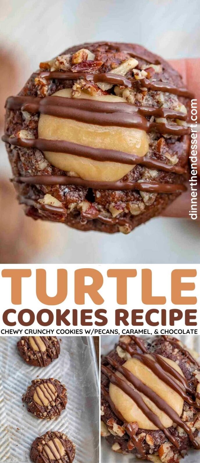 Turtle Cookies Recipe [VIDEO] - Dinner, then Dessert