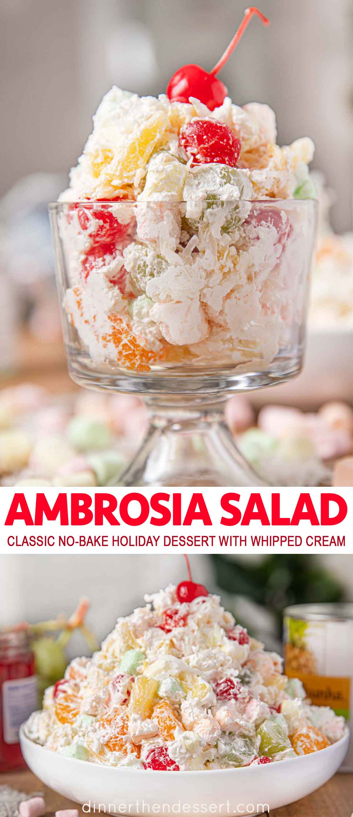 Classic Ambrosia Salad Recipe [VIDEO] - Dinner, then Dessert