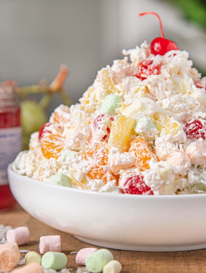 Ambrosia Salad Recipe Marshmallows And Fruit VIDEO Dinner Then Ambrosia Salad Recipe Marshmallows And Fruit VIDEO Dinner Then