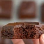 Fudge Iced Brownies - Dinner, then Dessert