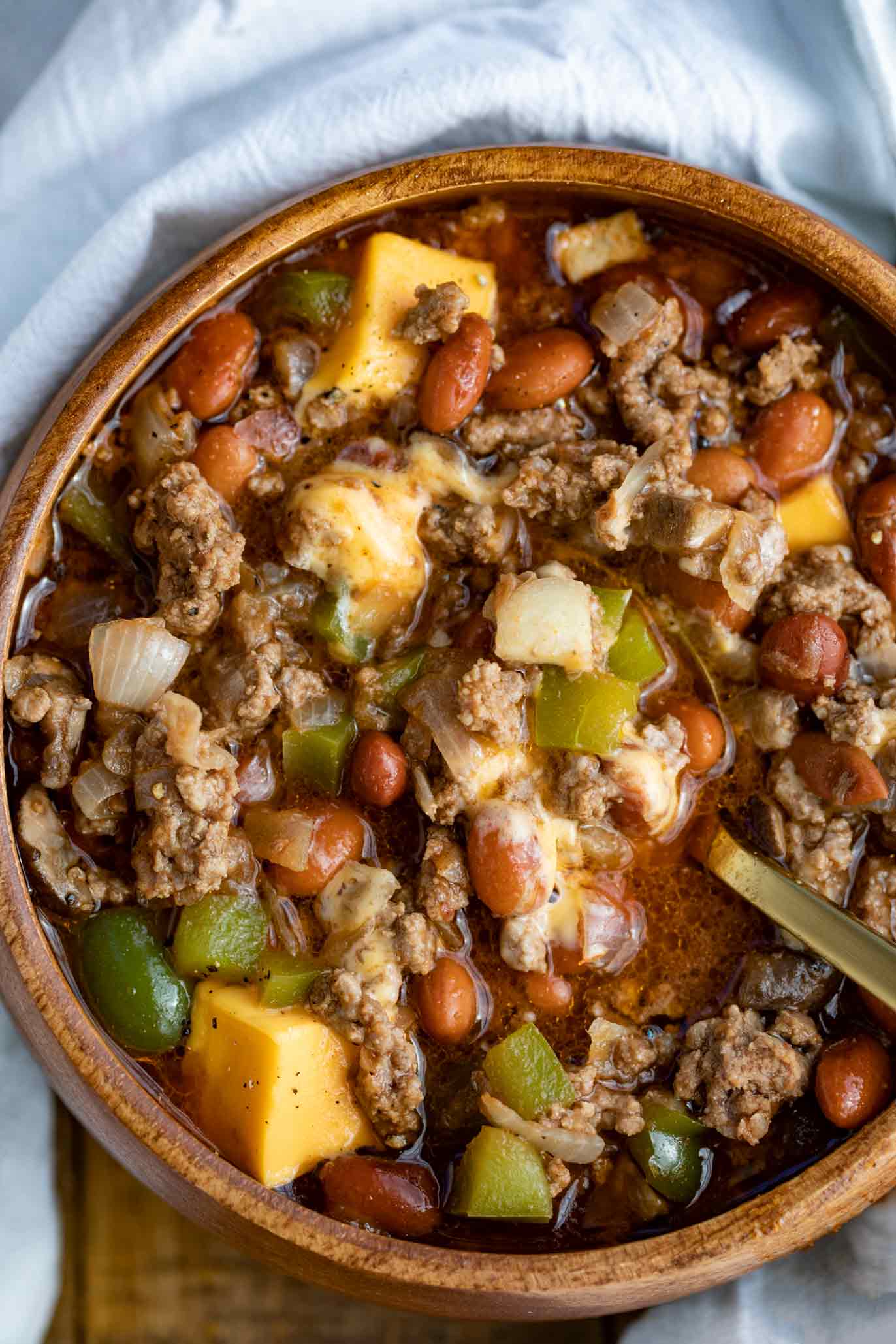 Philly Cheesesteak Chili (Philly Chili) - Dinner, then Dessert