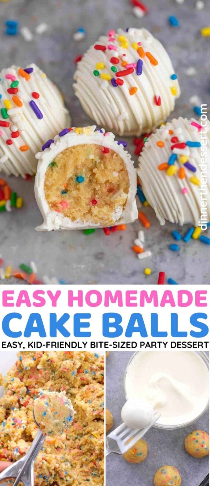 Cake Balls (Cake Truffles) - Dinner, then Dessert