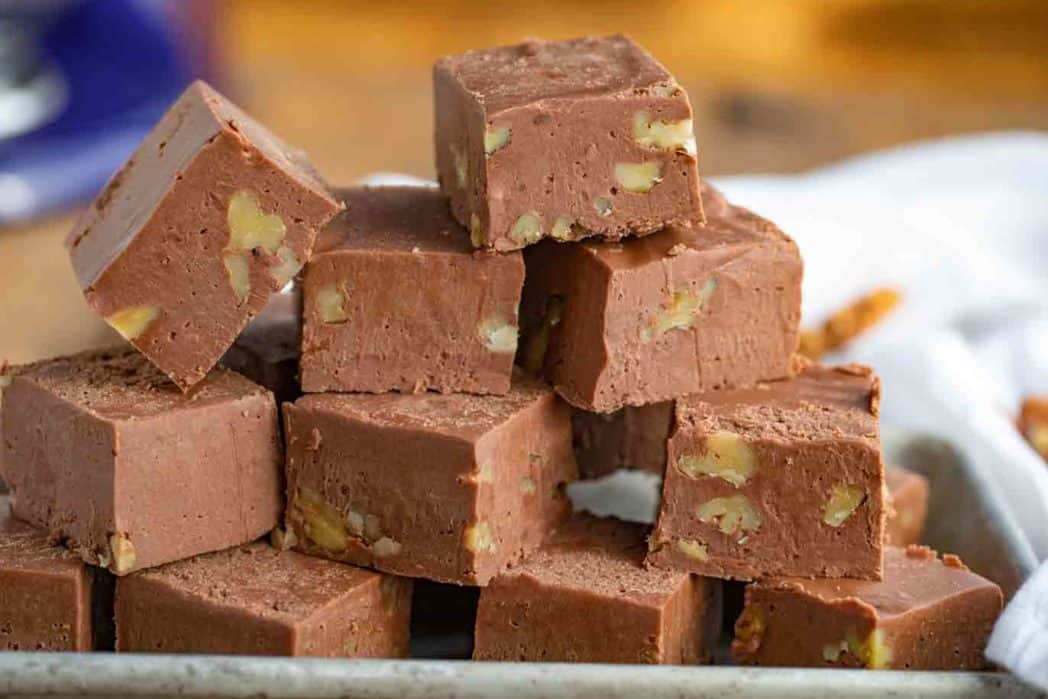 Chocolate Walnut Fudge - Dinner, then Dessert