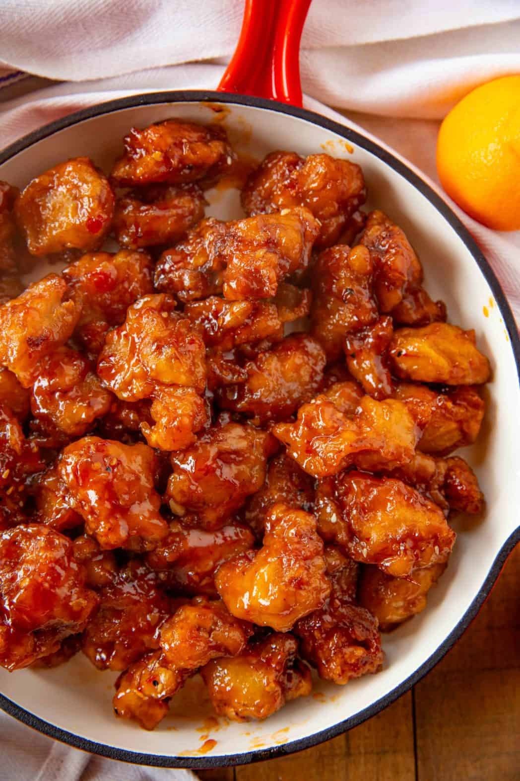 Healthier EASY! Baked Orange Chicken - Dinner, then Dessert