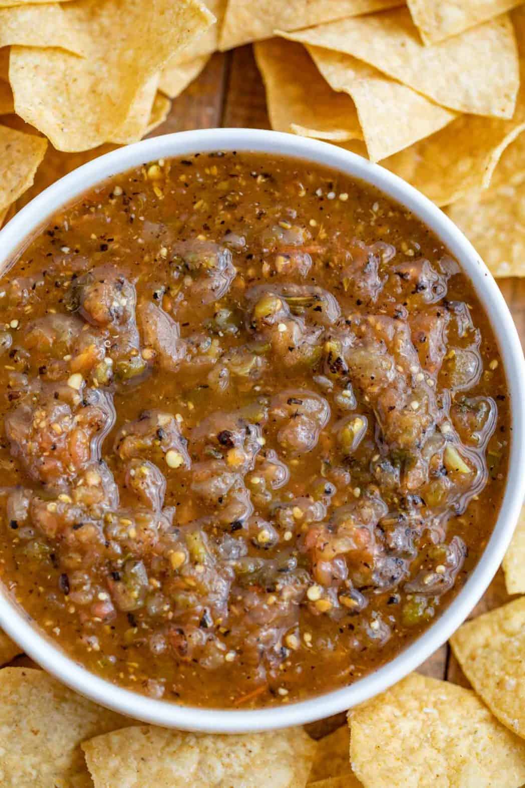 Easy Chipotle Tomatillo Green-Chili Salsa (Copycat) Recipe - Dinner ...