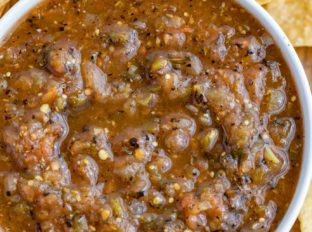 Chipotle Tomatillo Green-Chili Salsa (Copycat) - Dinner, then Dessert