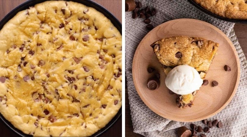 Chocolate Chip Pizookie Recipe [VIDEO] - Dinner, then Dessert