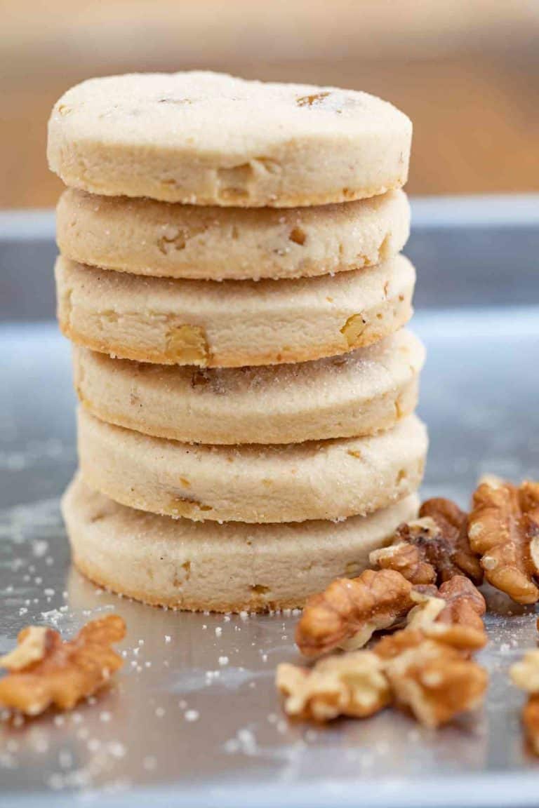 German Walnut Shortbread Cookies Recipe - Dinner, then Dessert