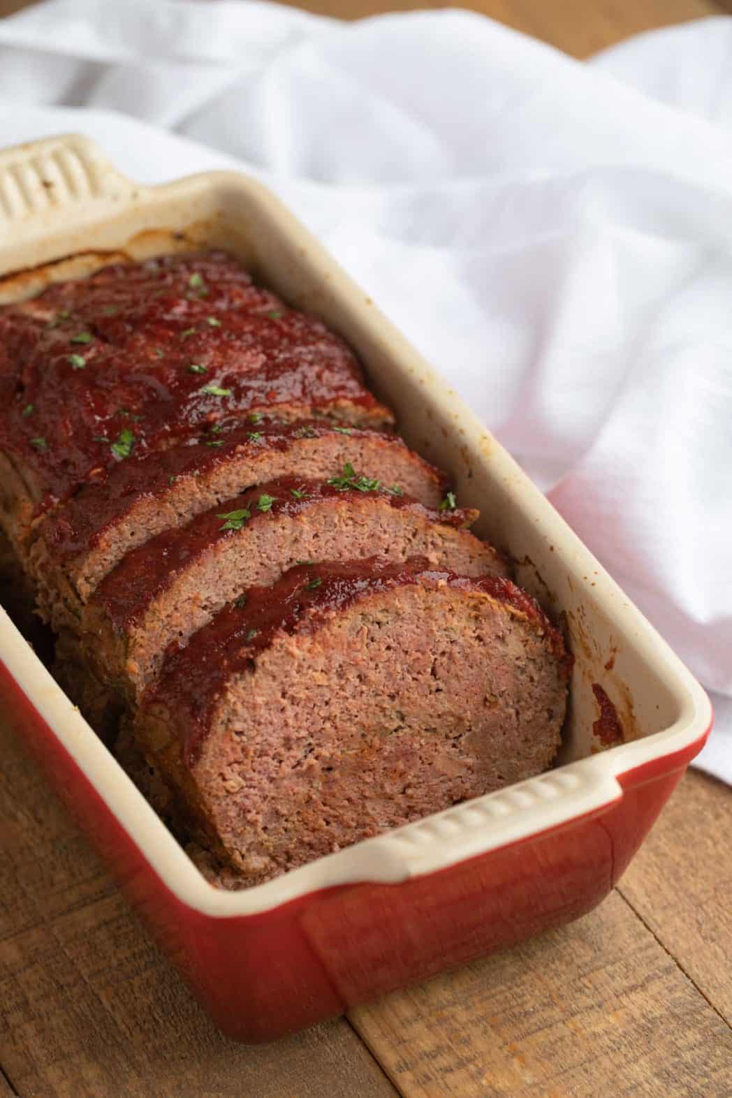 Classic Beef Meatloaf (Beef & Three-Meat Options) - Dinner, then Dessert