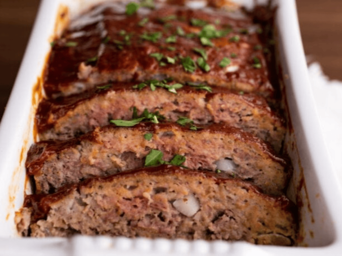 Classic Beef Meatloaf (Beef & Three-Meat Options) - Dinner, then Dessert