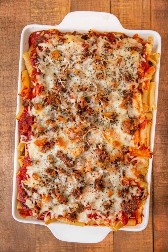 The ULTIMATE Baked Ziti Recipe (3 Cheese) - Dinner, then Dessert