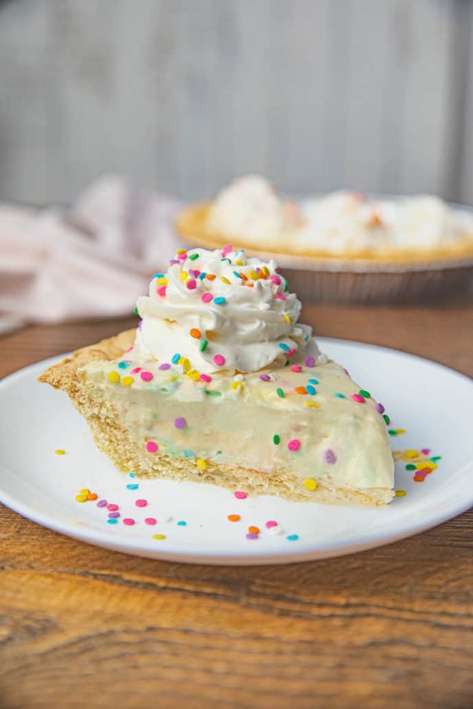 Birthday Cake Pie (with Rainbow Sprinkles!) - Dinner, then Dessert