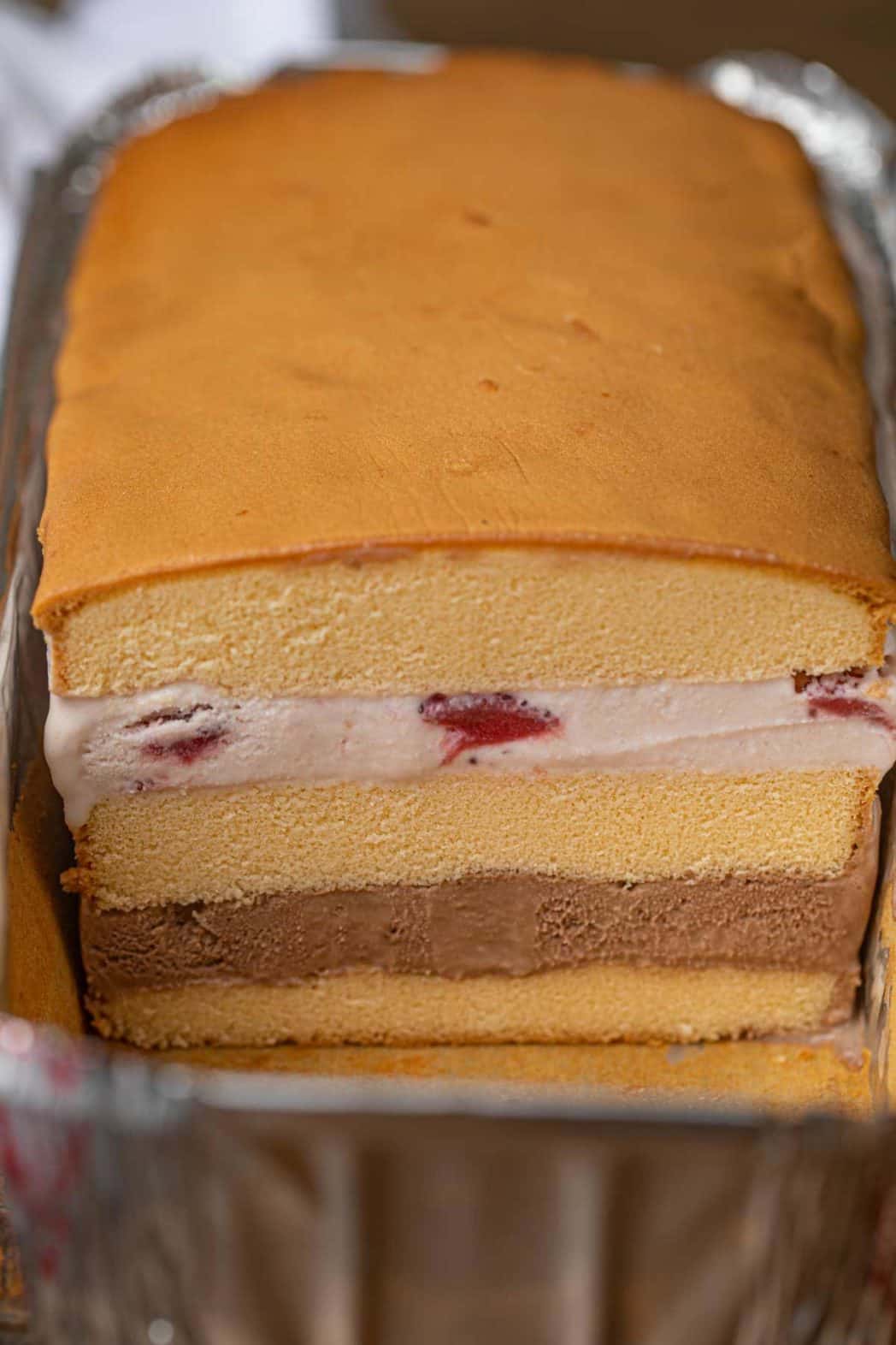 Easy Ice Cream Cake (With Pound Cake!) - Dinner, then Dessert
