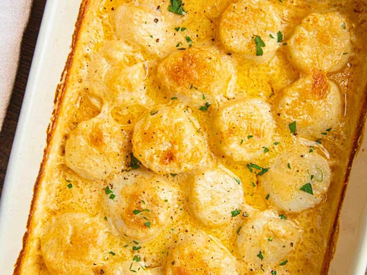 Ultimate Scallop Gratin (1 bowl Prep, Just 20 mins!) - Dinner, then Dessert