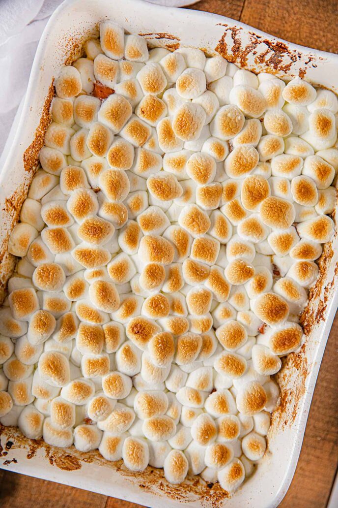 Easy Candied Sweet Potatoes with Marshmallows Recipe