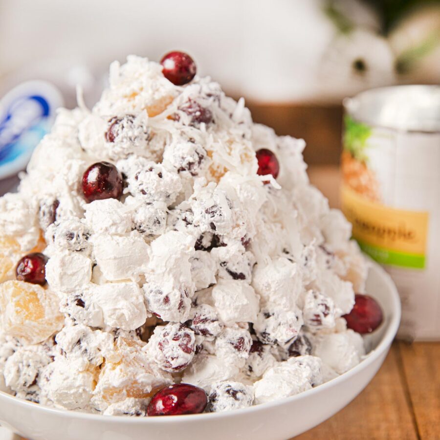 Cranberry Ambrosia Salad - Dinner, then Dessert