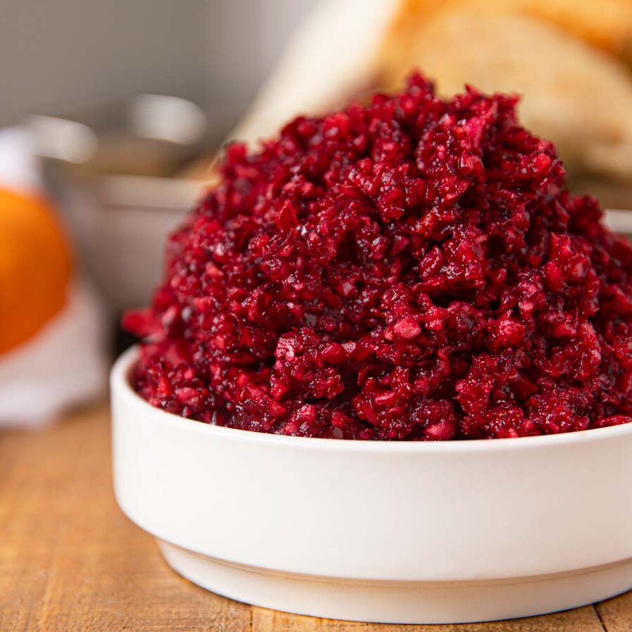 Cranberry Relish Recipe (A Fresh Cranberry Sauce) - Dinner, then Dessert