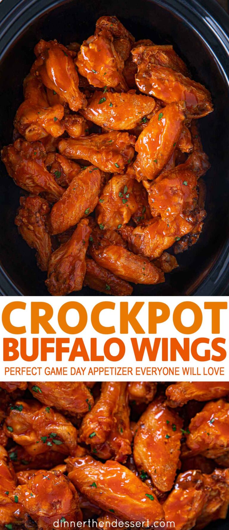 Slow Cooker Buffalo Wings Recipe Crock Pot Dinner Then Dessert