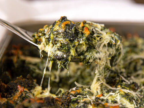 Easy Spinach Gratin Recipe (Crispy and Cheesy!) - Dinner, then Dessert