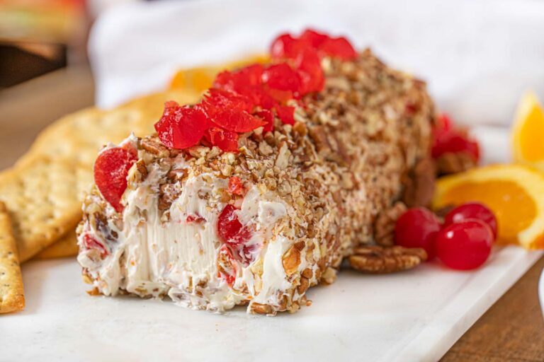 Homemade Cherry Cheese Log Recipe (Cherry Cheese Ball!) - Dinner, then ...