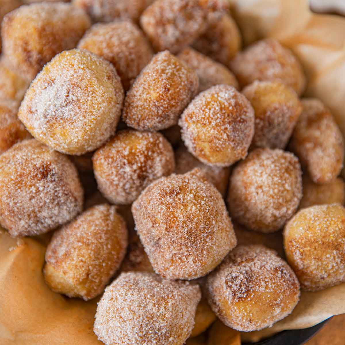Cinnamon Sugar Pretzel Bites with Dipping Sauce Dinner Then Dessert