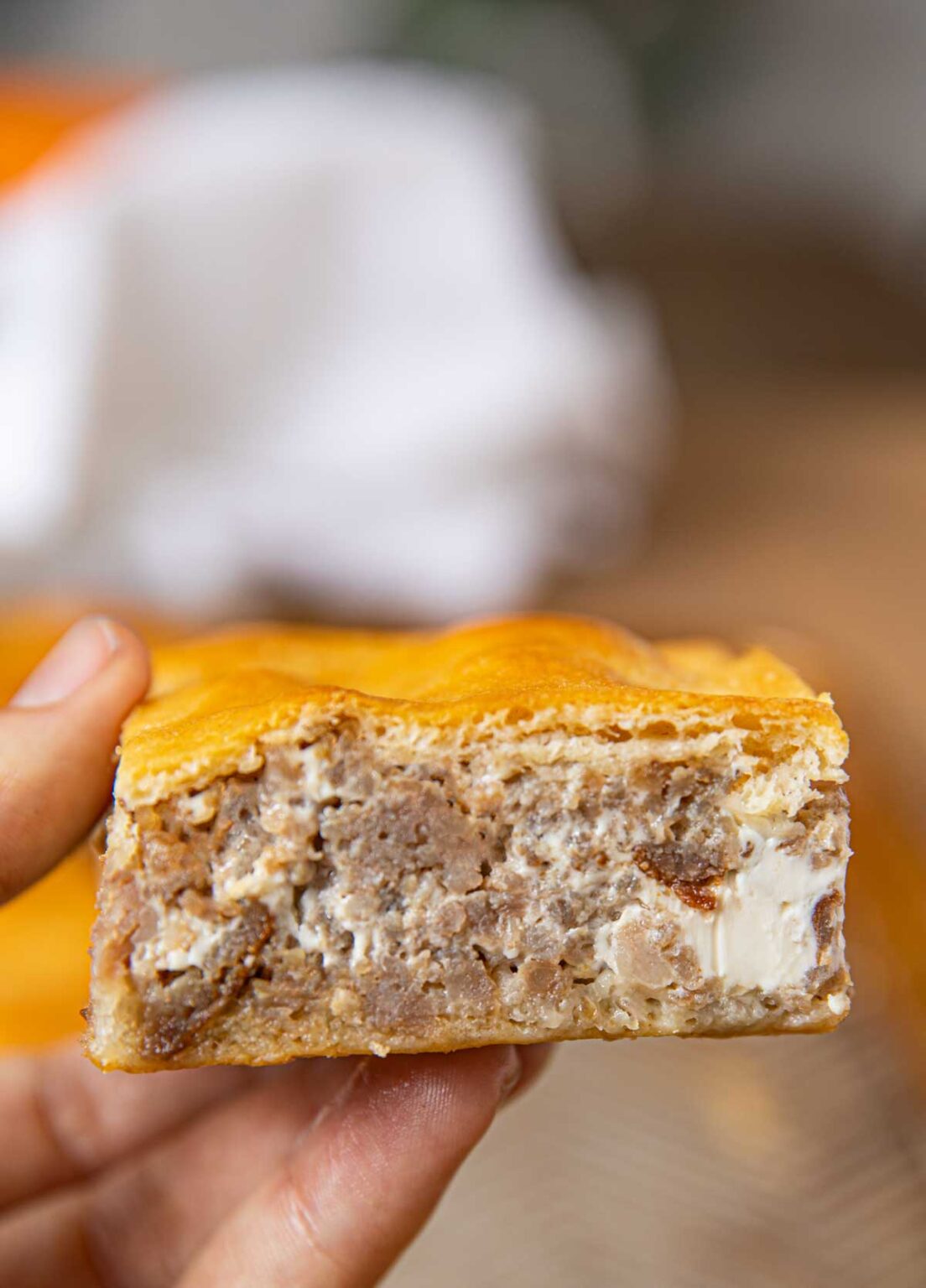 Sausage Crescent Squares Recipe - Dinner, then Dessert