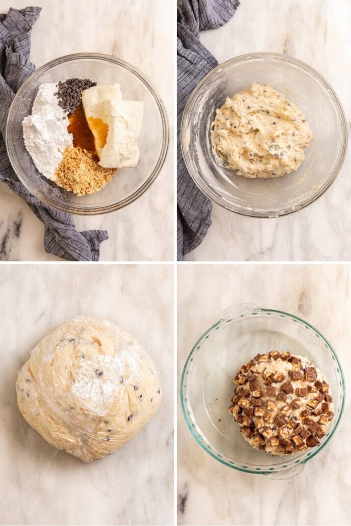 Snickers Cheeseball Recipe - Dinner, then Dessert