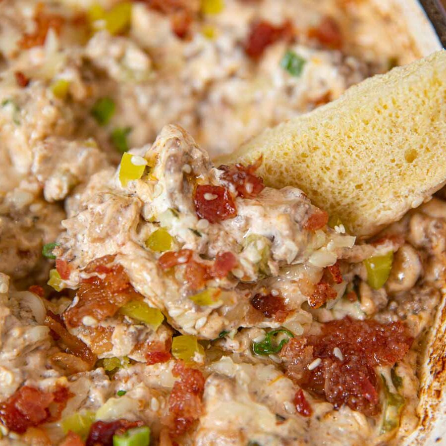 Bacon Cheeseburger Dip - Dinner, then Dessert