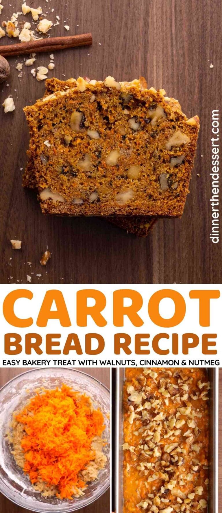 Easy Carrot Bread Recipe (Moist, Tender & Easy!) [VIDEO] - Dinner, then ...