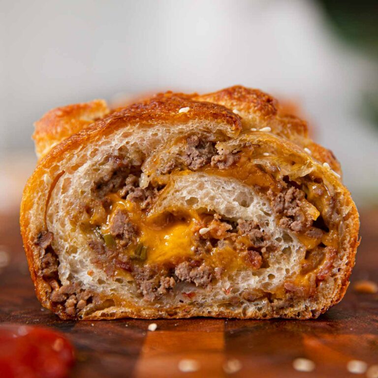 Garbage Bread Recipe (Cheesy Beef & Bacon) - Dinner, then Dessert