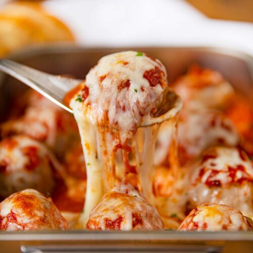 Cheesy Meatball Casserole Recipe - Dinner, then Dessert