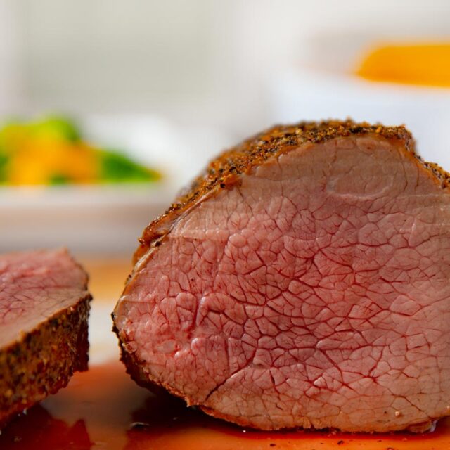 Pepper Crusted Roast Beef Recipe - Dinner, then Dessert
