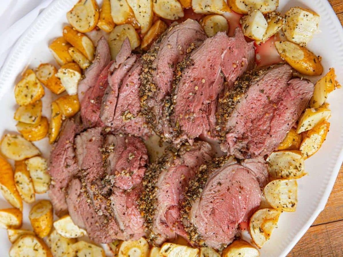 Roast Leg of Lamb Recipe - Dinner, then Dessert