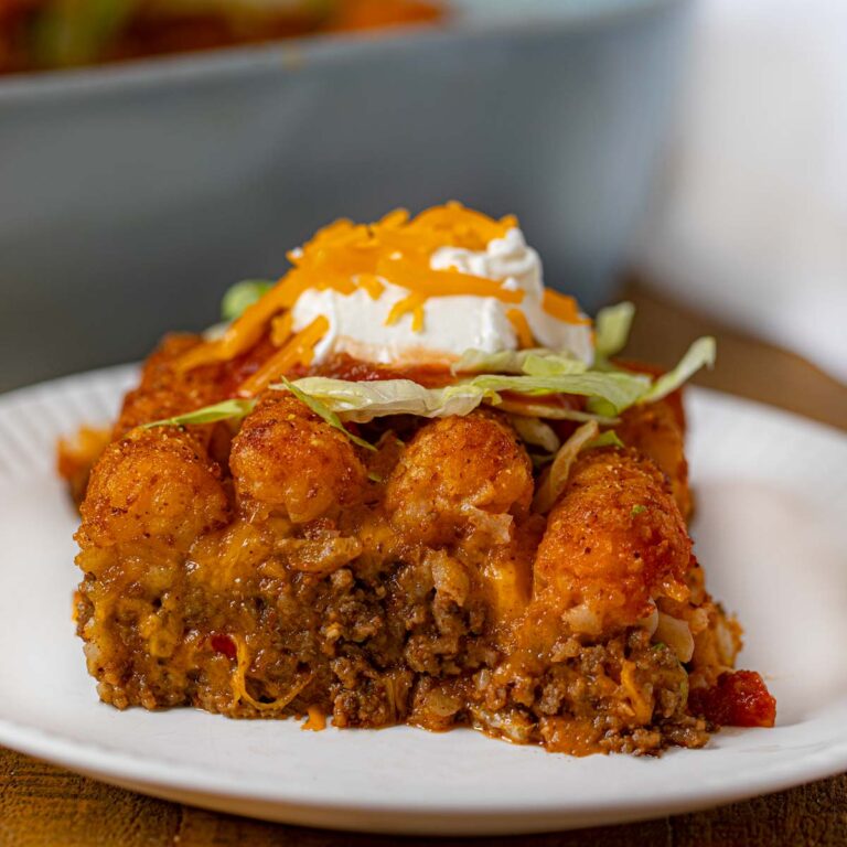 Easy Chicken Tot Pie (Tater Tot Pot Pie) Recipe - Dinner, then Dessert