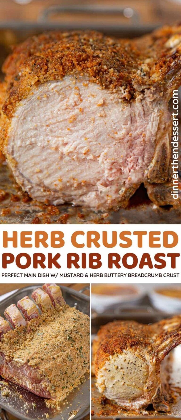 Herb Crusted Pork Rib Roast Recipe - Dinner, then Dessert