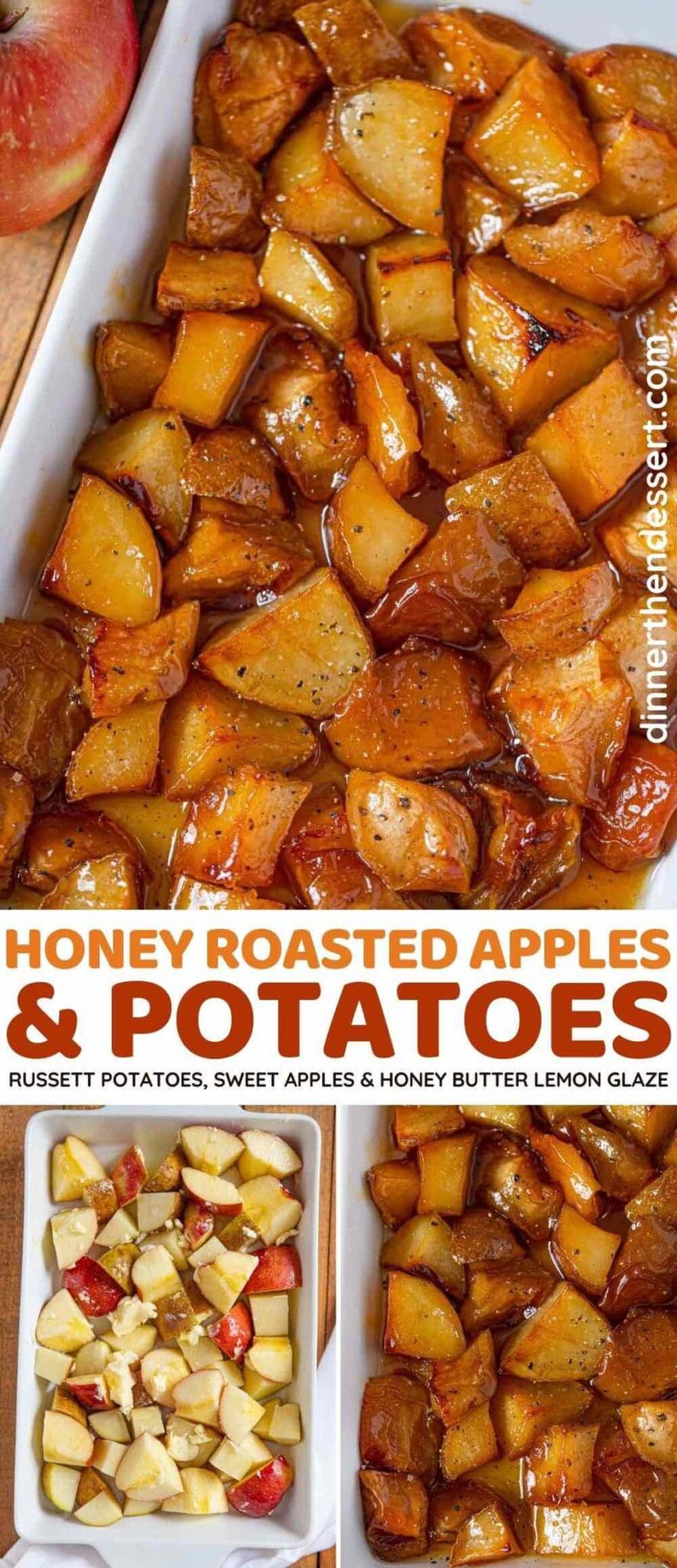 Honey Roasted Apples and Potatoes Recipe - Dinner, then Dessert