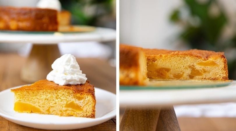 Peach Cake Recipe (Fresh, Frozen or Canned) - Dinner, then Dessert