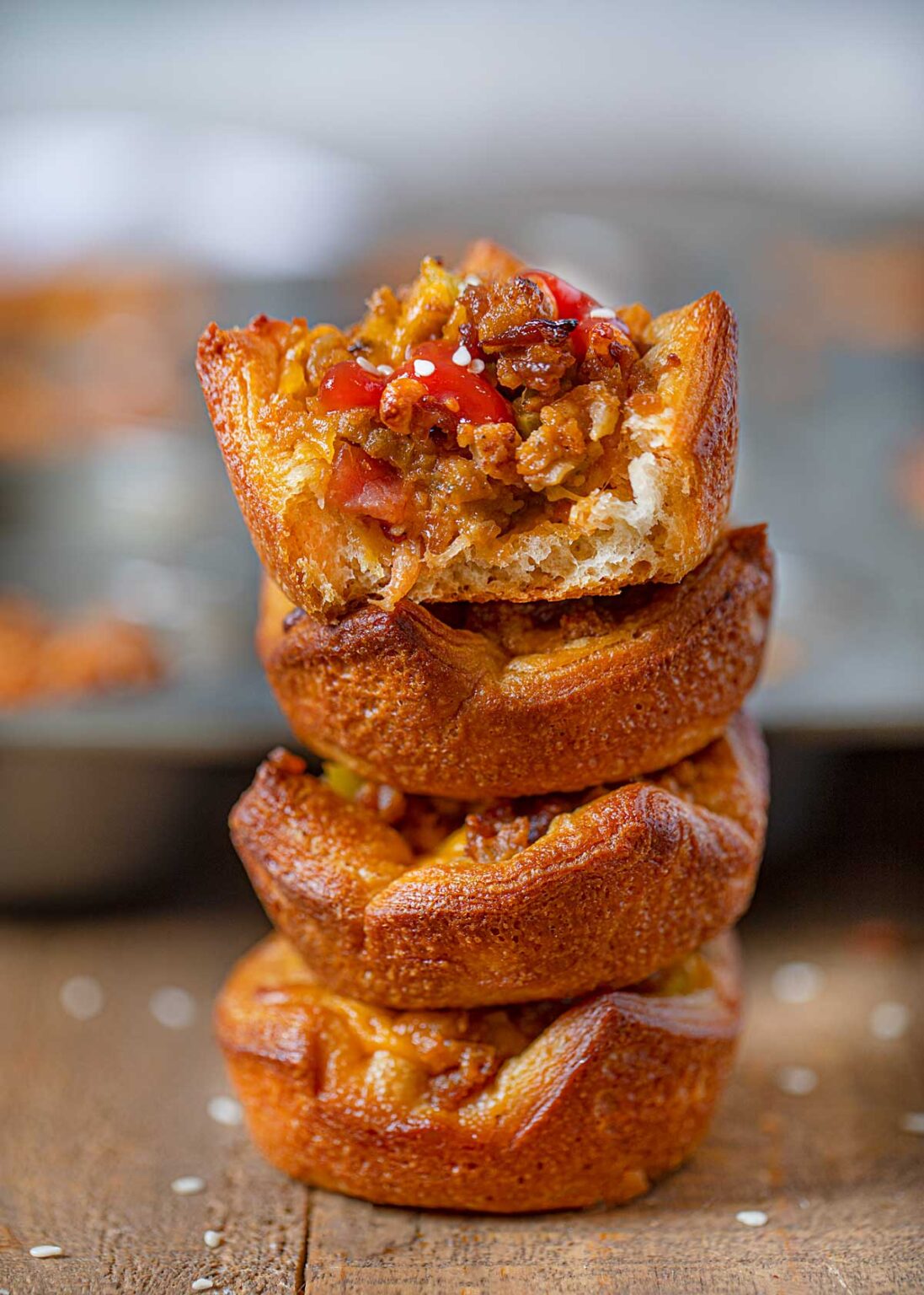 Bacon Cheeseburger Cups Recipe - Dinner, then Dessert