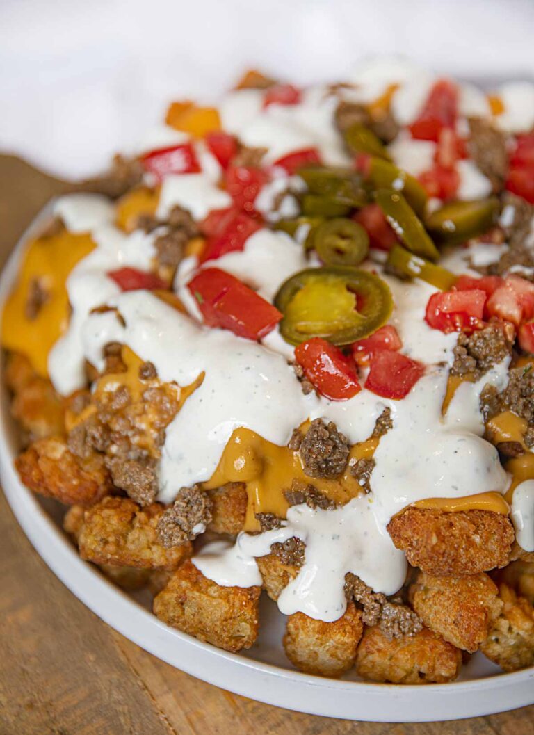 Ultimate Totchos Recipe (With Easy Cheese Sauce!) - Dinner, then Dessert