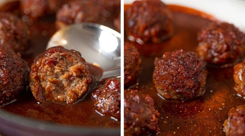 BBQ Bacon Meatballs Recipe (Appetizer or Dinner!) - Dinner, then Dessert