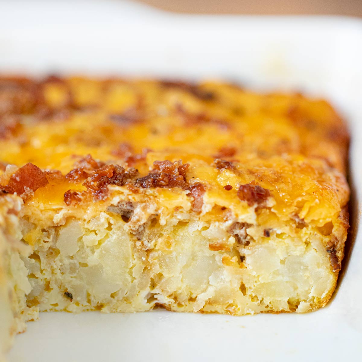 Cheesy Ham and Hash Brown Casserole Recipe - Dinner, then Dessert