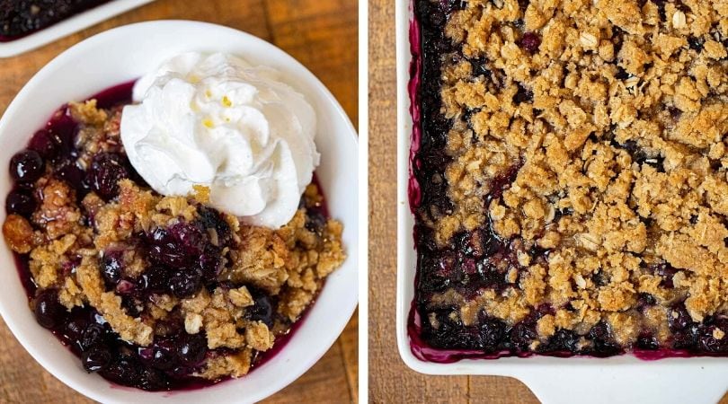 Blueberry Crisp Recipe (with fresh or frozen berries!) - Dinner, then ...